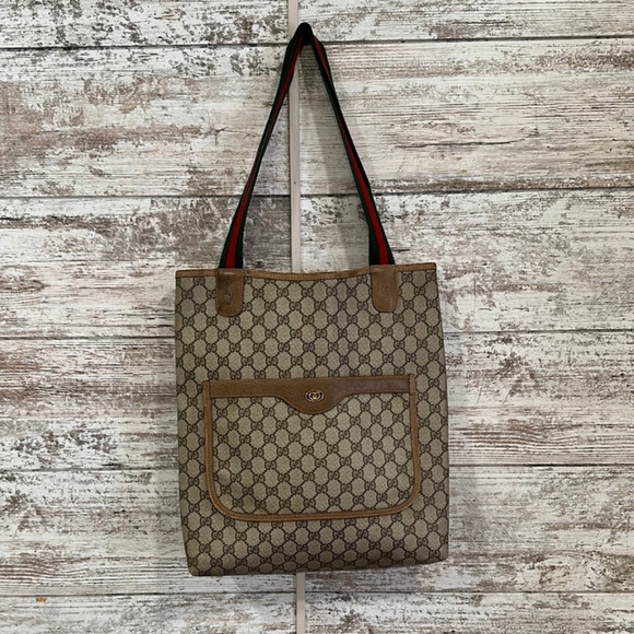 Gucci | Bags | Gucci Vintage Gg Logo Sherry Tote | Poshmark